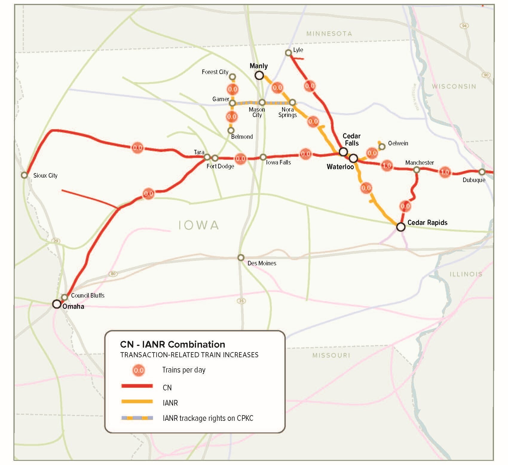 Resources About the CN-Iowa Northern Combination - CN and Iowa Northern Combination